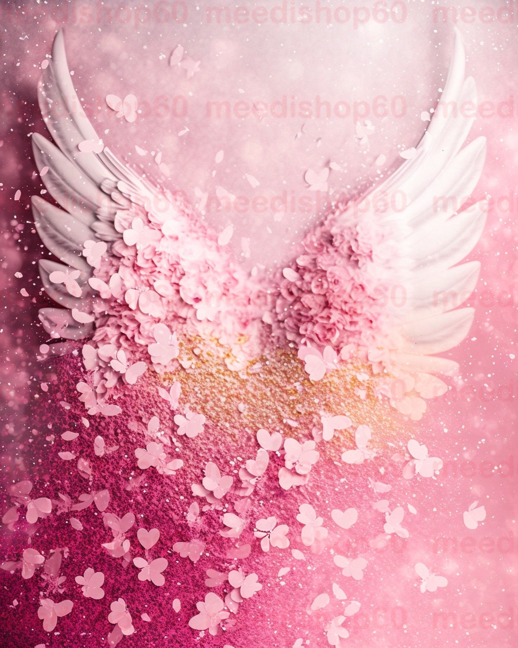 10 X Angel Wings Backdrops Pink Angel Wings Backdrop Pink - Etsy