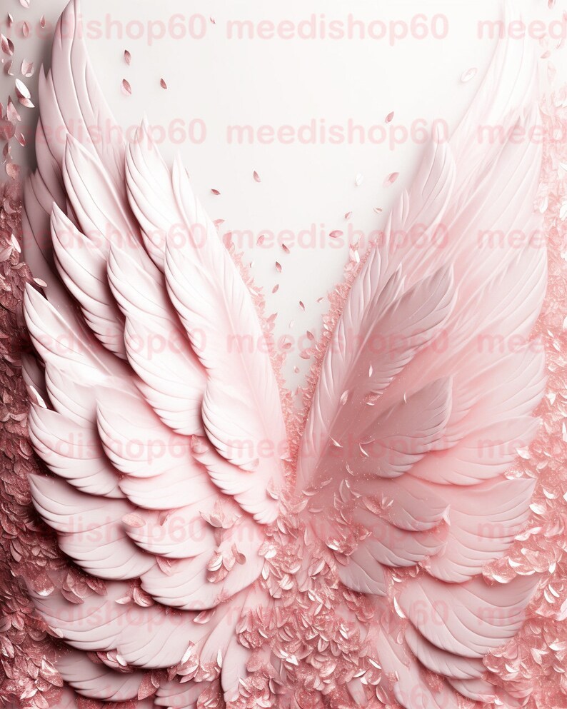 10 X Angel Wings Backdrops Pink Angel Wings Backdrop Pink - Etsy
