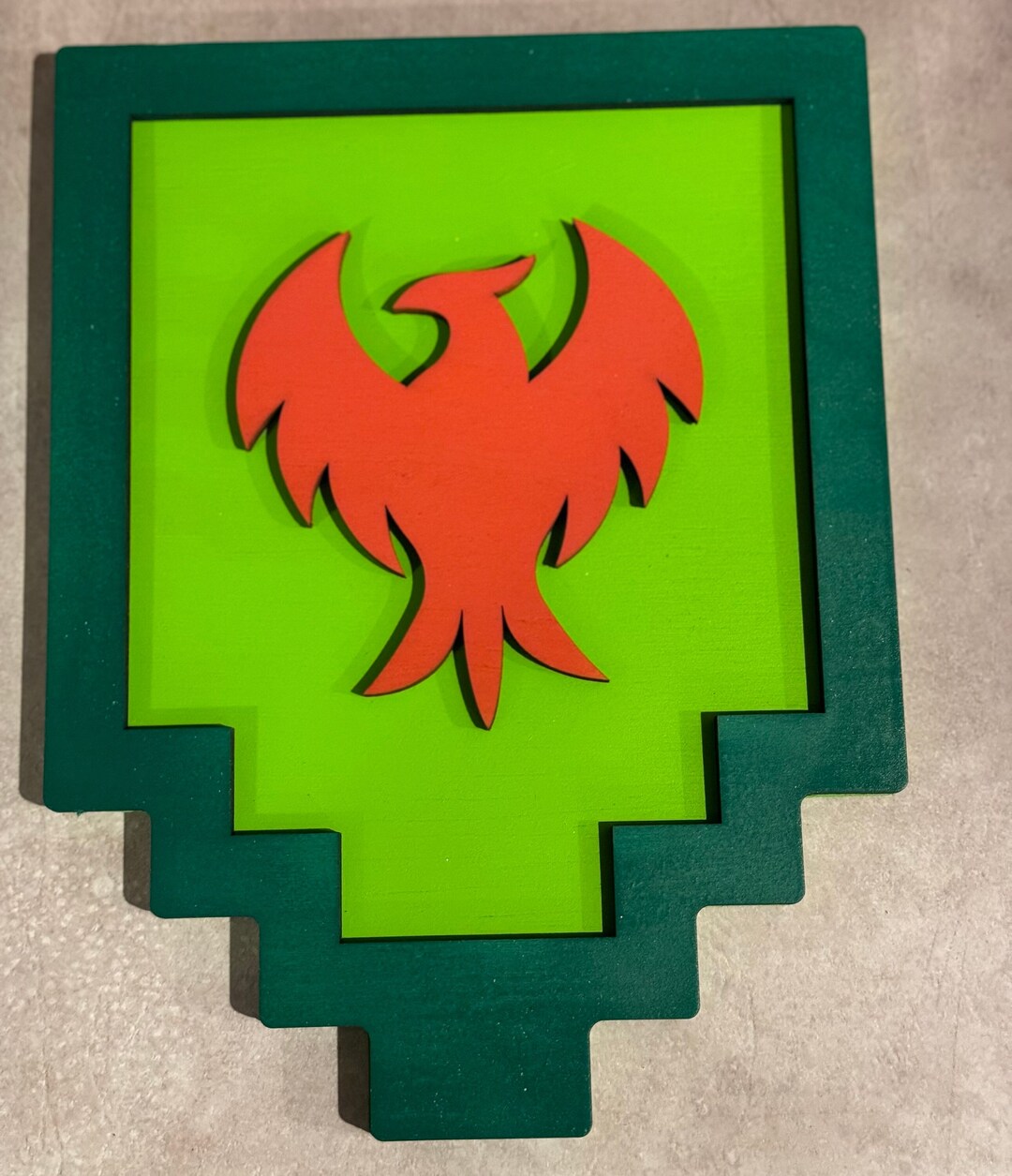 Wooden Shield With Crest, Phoenix - Etsy