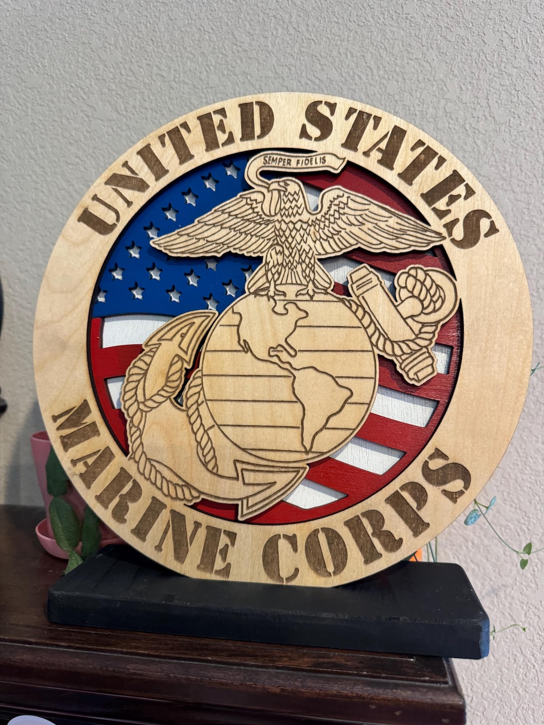 Marine Corps - Plaque, Hanging Decor - Etsy