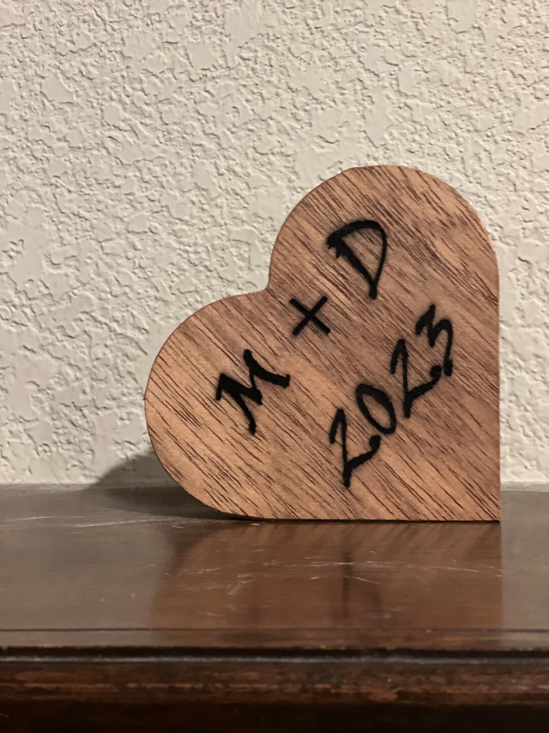 Wooden Heart, Personalized Aniversary Gifts - Etsy