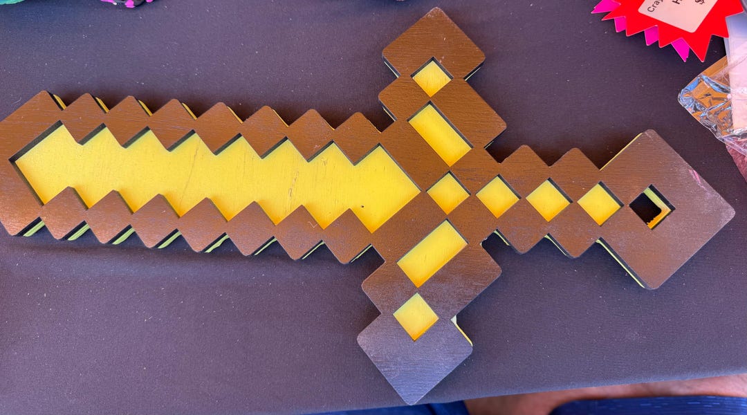 Sword, Minecraft Style - Etsy