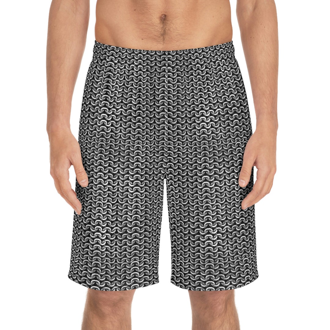 Men's Board Shorts (AOP) Chainmail Print Pattern - Etsy