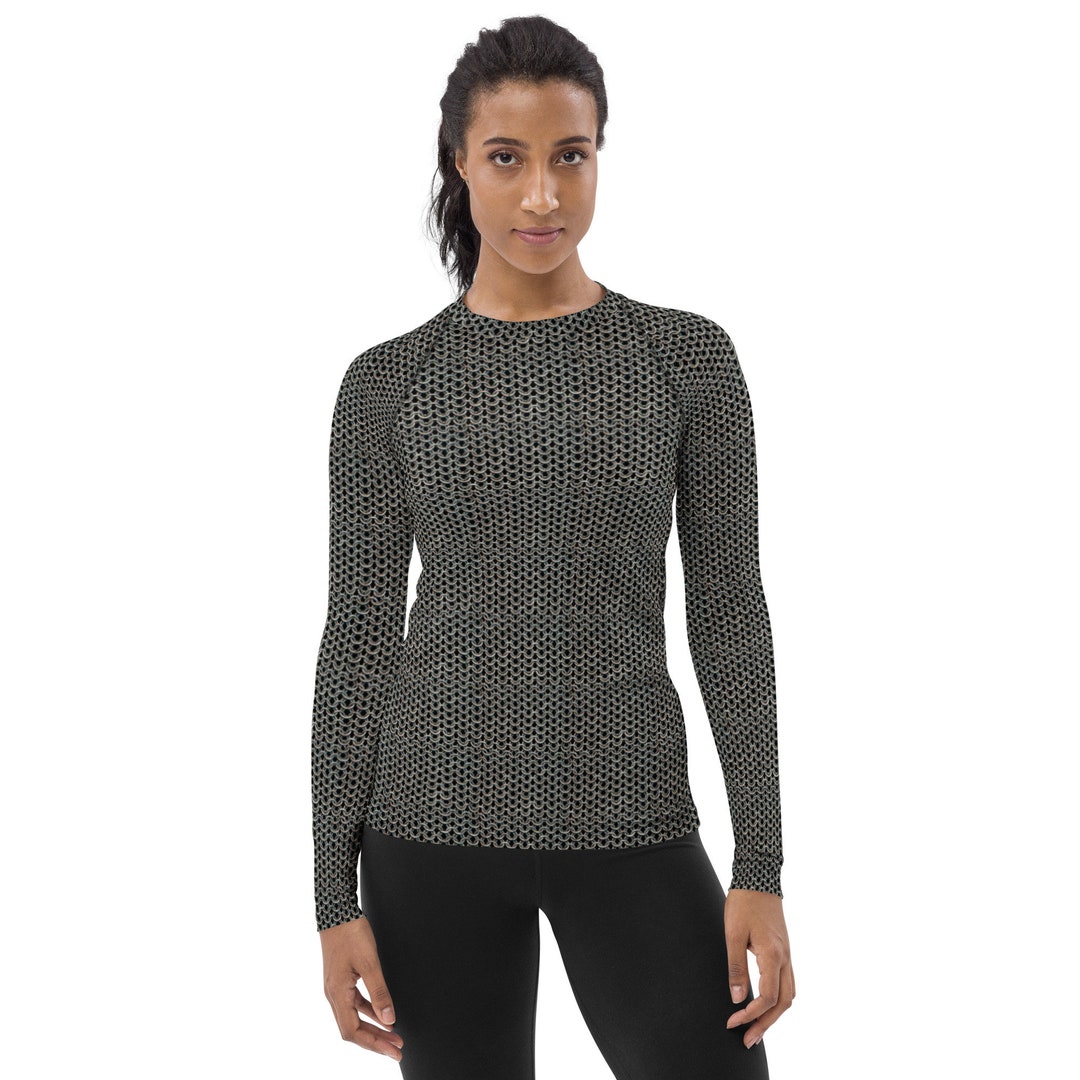 Chain Mail Women's Rash Guard - Etsy