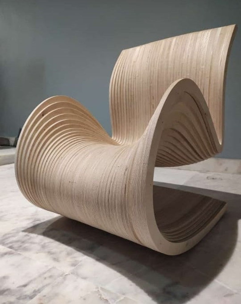 Parametric Chair Reception Furniture Birch Ply Pool Side - Etsy