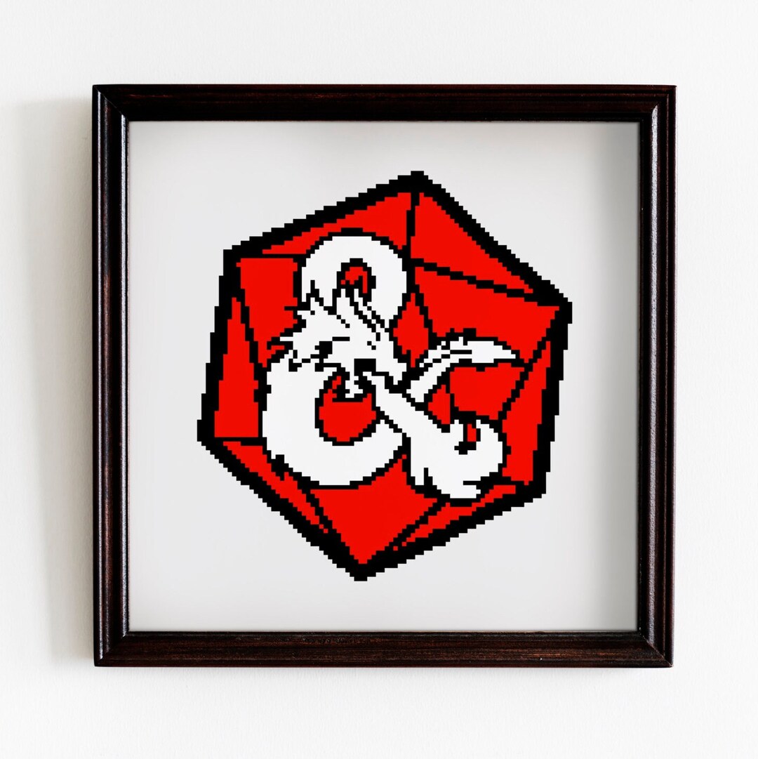 Dungeons and Dragons Cross Stitch Pattern D20 Cross Stitch - Etsy