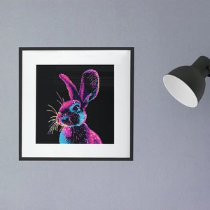 Enchanted Rabbit Cross Stitch Pattern: Magic Forest Animal Embroidery ...