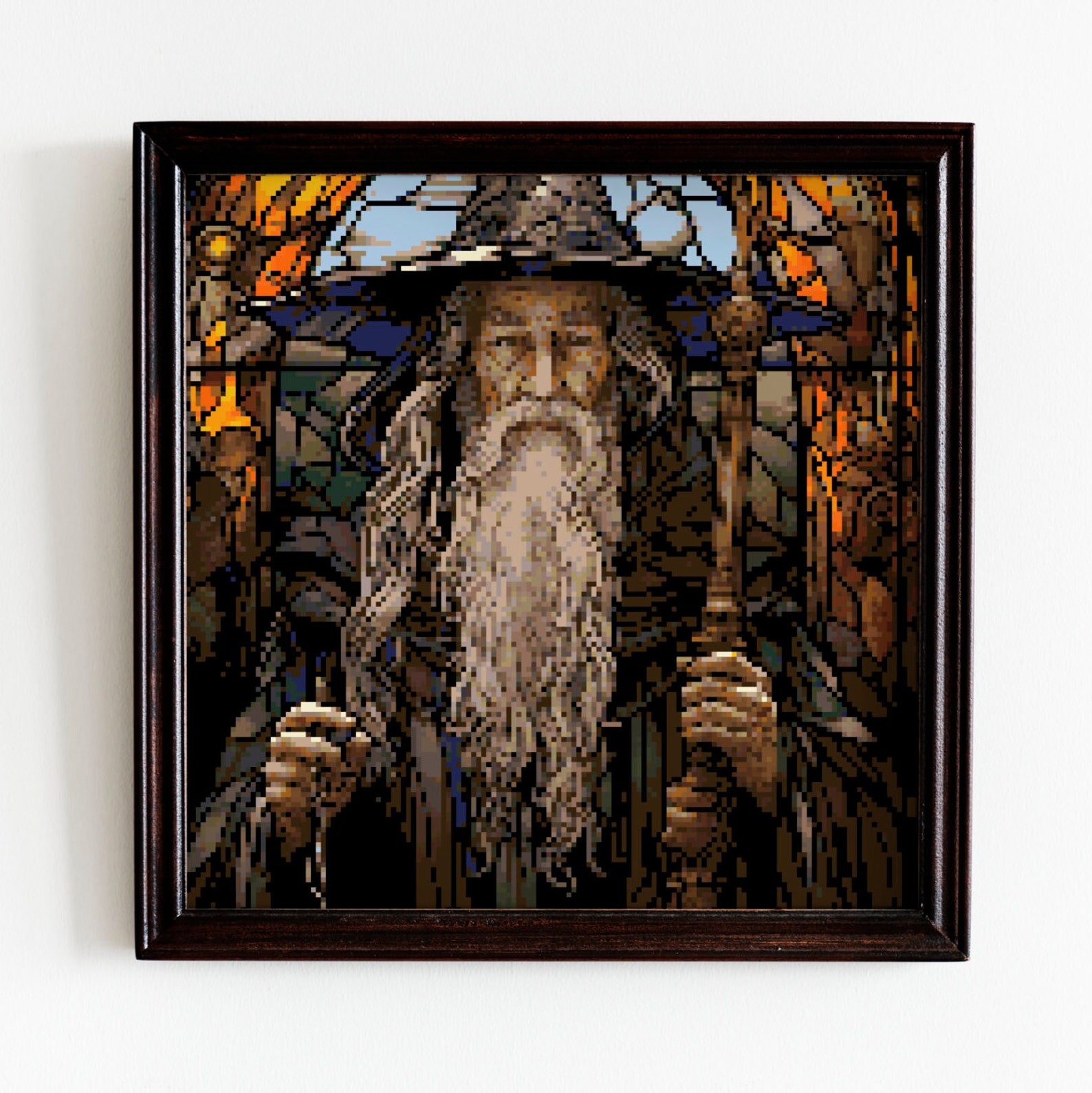 Gandalf Cross Stitch Pattern, the Hobbit Cross Stitch, LOTR Cross ...