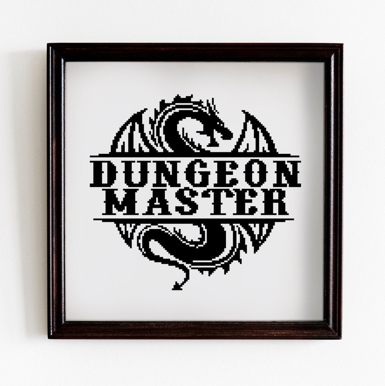 Dungeon Master Cross Stitch Pattern Dungeons and Dragons - Etsy