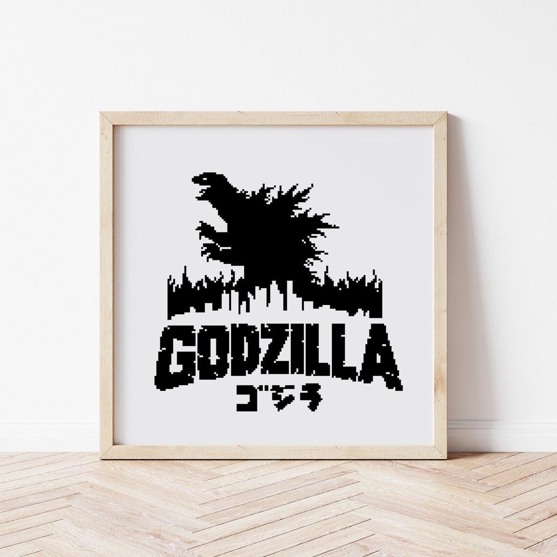 Godzilla Cross Stitch Pattern Embroidery Monster Cross - Etsy