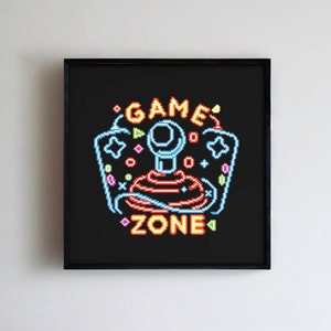 Video Game Cross Stitch Pattern, Gamer Cross Stitch Chart, 8bit Cross ...