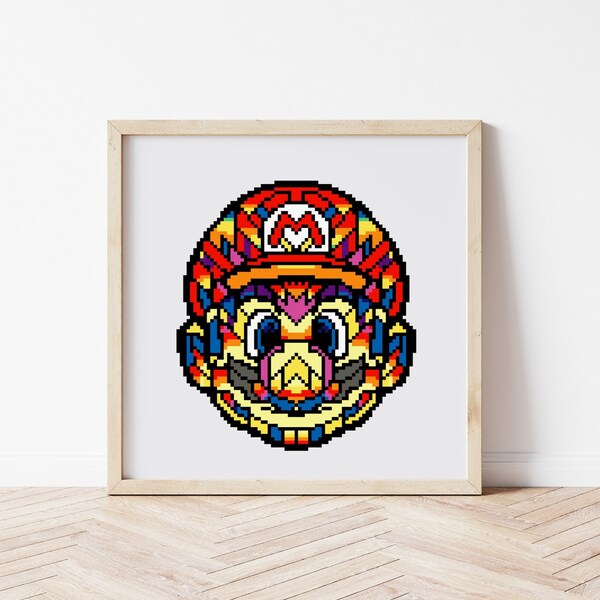 8 Bit Cross Stitch - Etsy