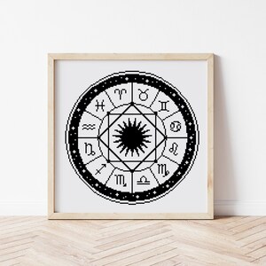 Astrology Cross Stitch Pattern, Zodiac Cross Stitch, Mystic Cross ...