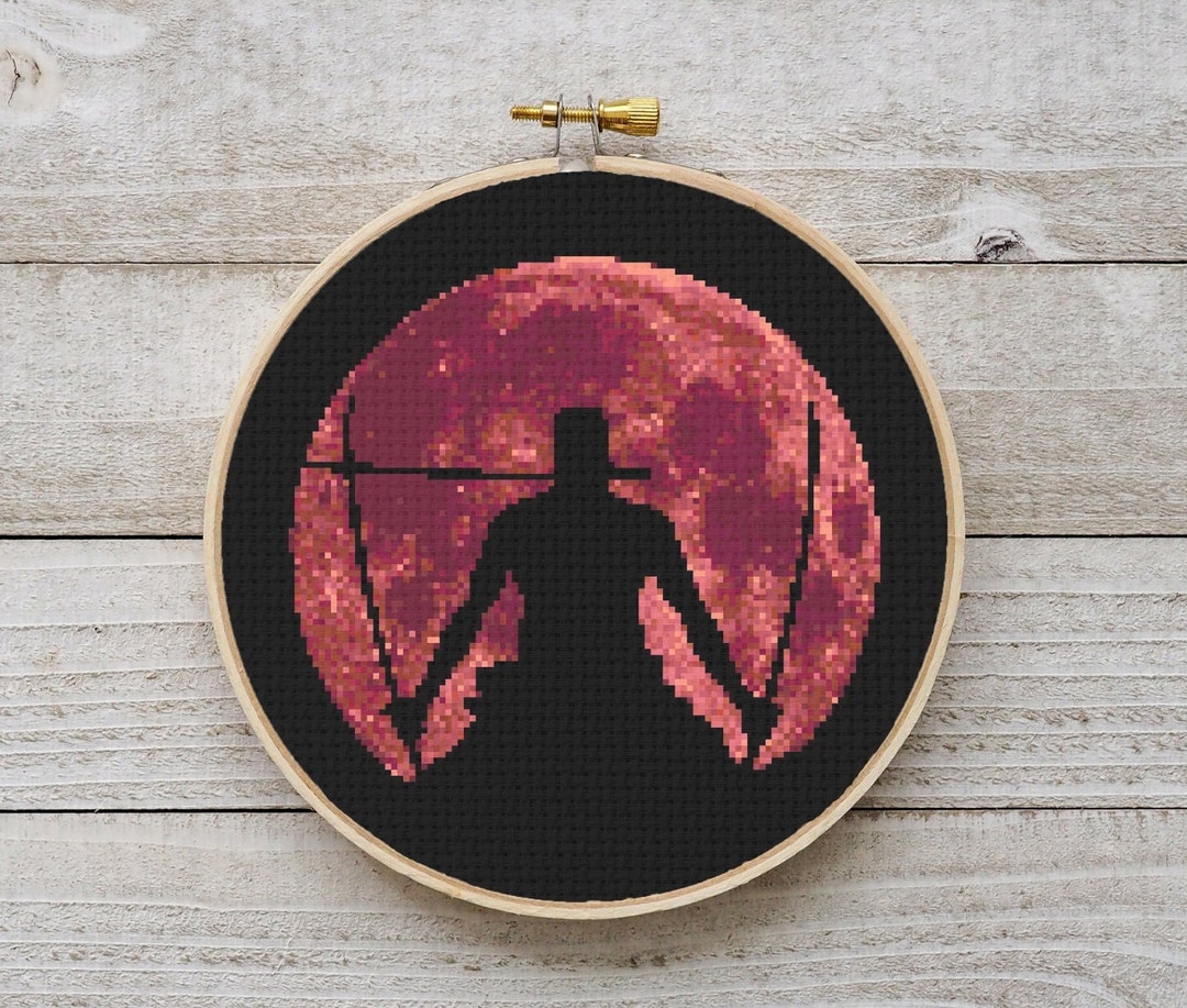 Zoro Ninja Cross Stitch Pattern, Moon Manga Anime - Etsy