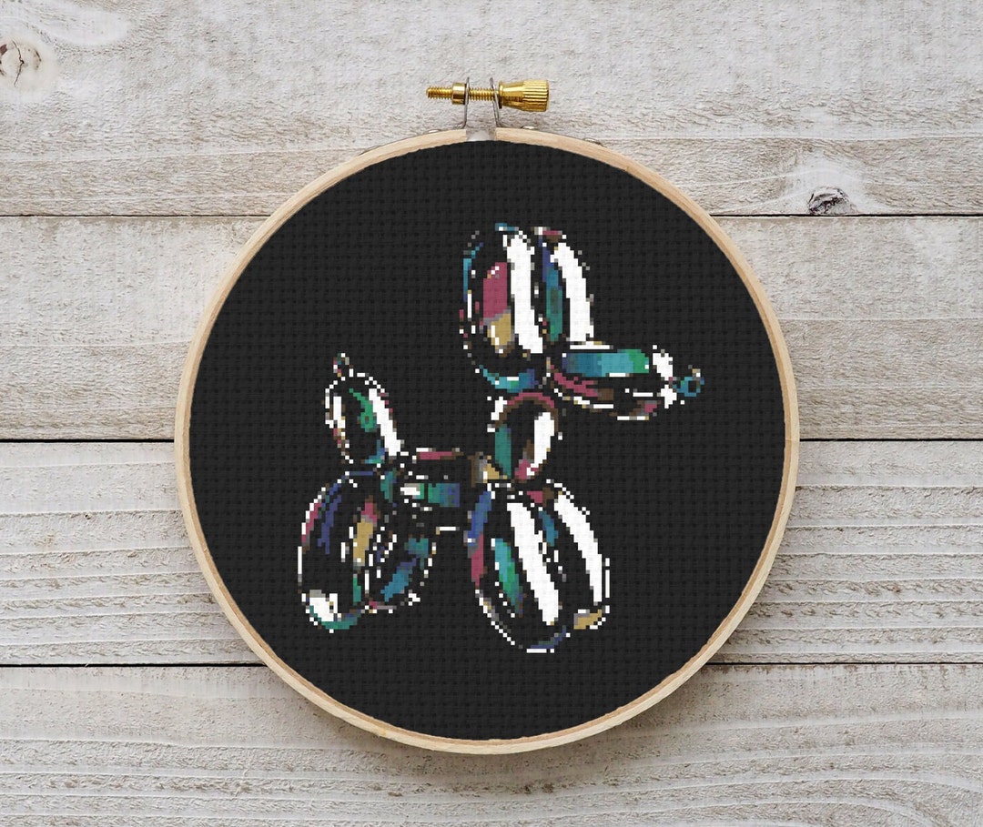 Glass Balloon Dog Cross Stitch Pattern, Toy Cross Stitch, Decor Cross ...