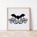 Gothic Bat Cross Stitch Pattern, Embroidery, Halloween Cross Stitch ...