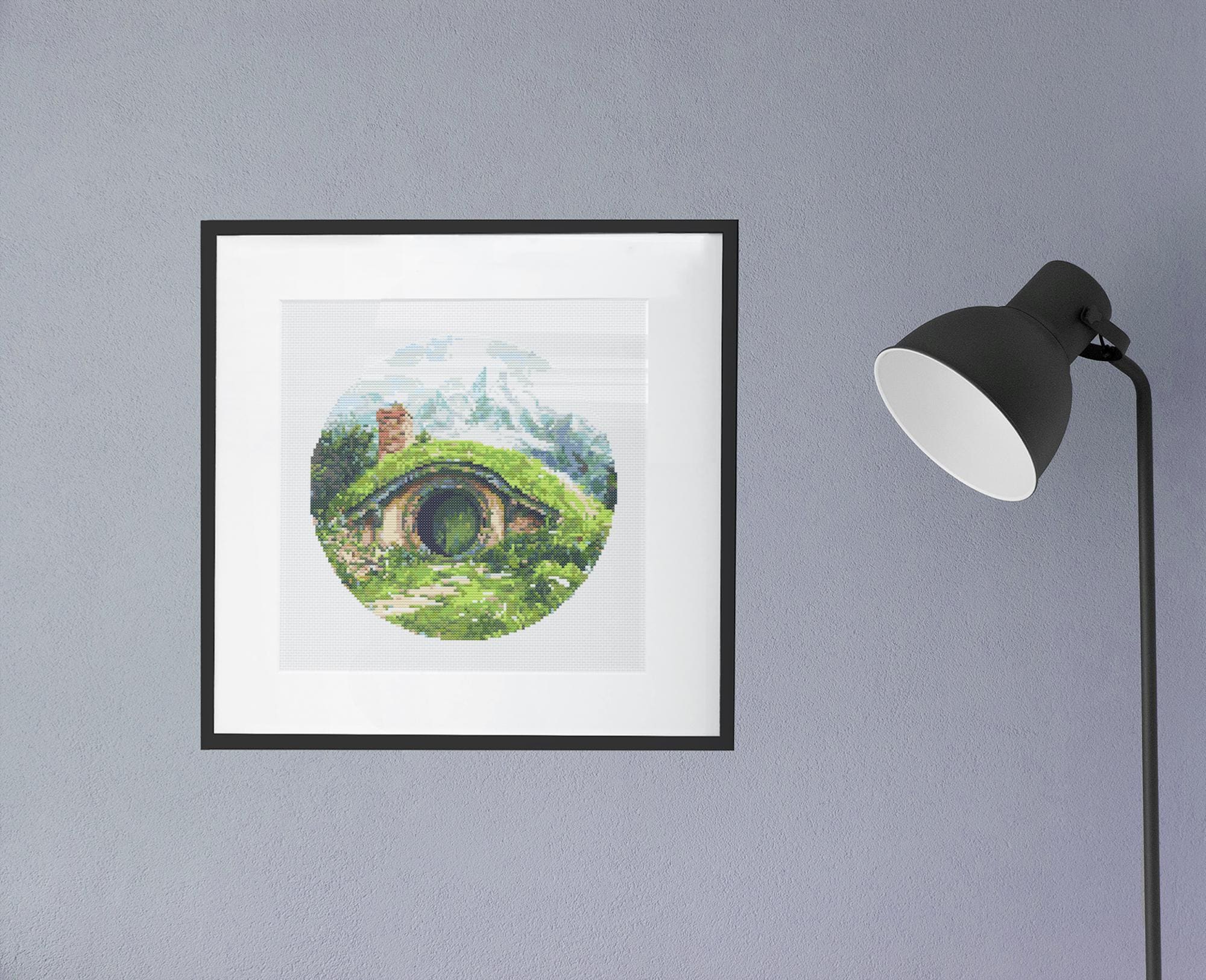 Hobbit Home Cross Stitch Pattern, Tolkien LOTR Embroidery DIY (PDF ...
