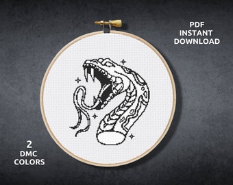 Scary Cross Stitch Pattern, Horror Cross Stitch Chart, Halloween Cross ...