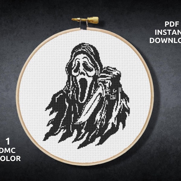 Scary Cross Stitch - Etsy