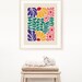 Summer Flowers Cross Stitch Pattern, Groovy Cross Stitch, Modern Cross ...