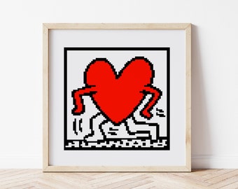 Keith Haring Cross Stitch - Etsy