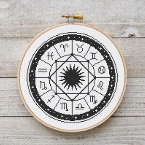 Astrology Cross Stitch Pattern, Zodiac Cross Stitch, Mystic Cross ...