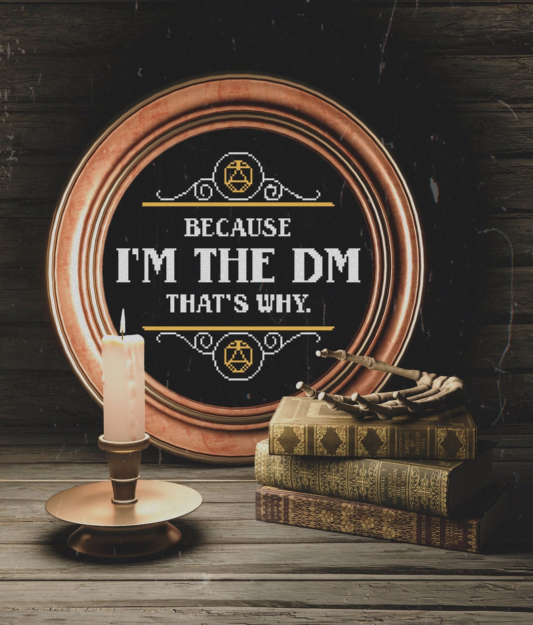 Dungeons and Dragons Cross Stitch Pattern, Dice Cross Stitch Chart ...