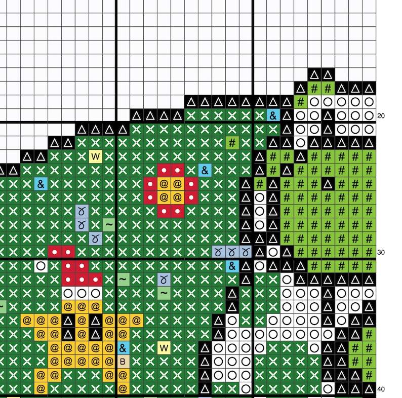 Super Mario Cross Stitch Pattern Digital Download PDF - Etsy