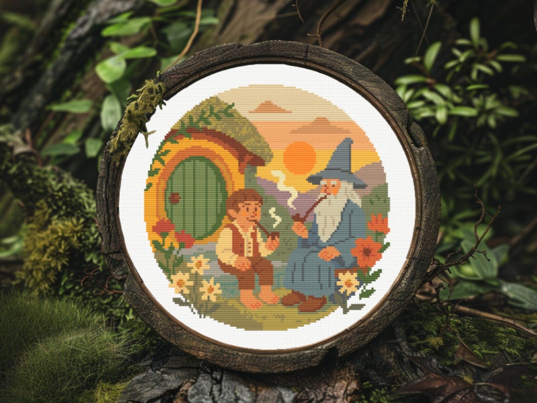 The Hobbit Cross Stitch Pattern, Tolkien Cross Stitch Chart, Lord of ...