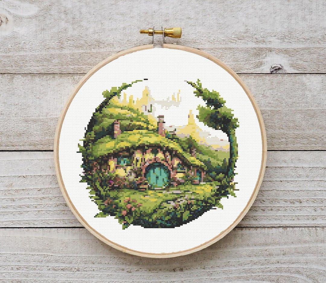 The Hobbit Cross Stitch Pattern, Tolkien Cross Stitch, LOTR Cross ...