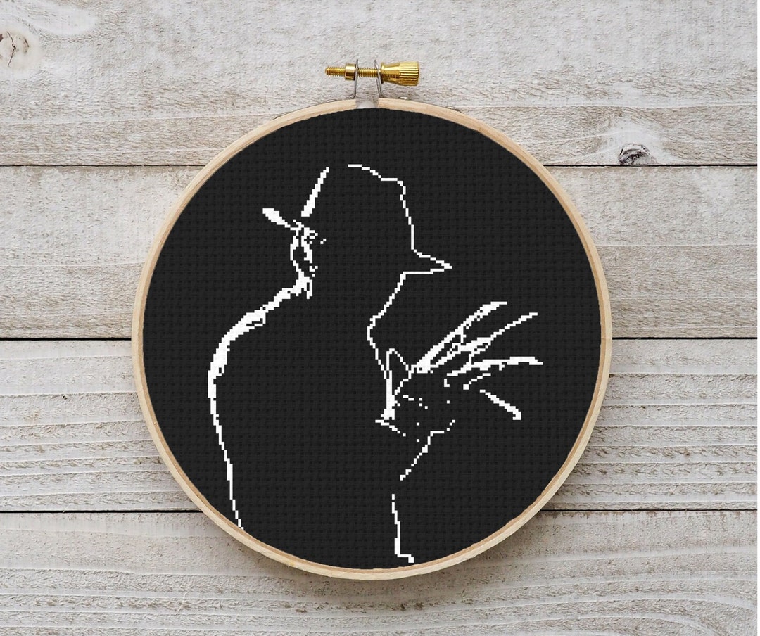 Scary Cross Stitch Pattern, Horror Cross Stitch Chart, Halloween Cross ...
