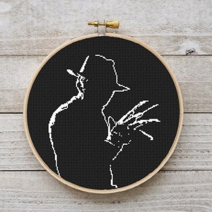 Scary Cross Stitch Pattern, Horror Cross Stitch Chart, Halloween Cross ...