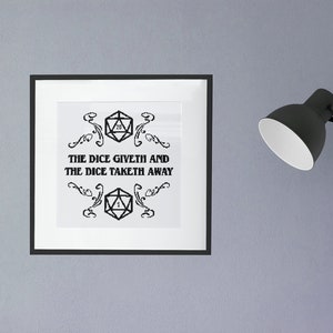 Dungeons and Dragons Cross Stitch Pattern, Dnd Dice D20 Dragon ...