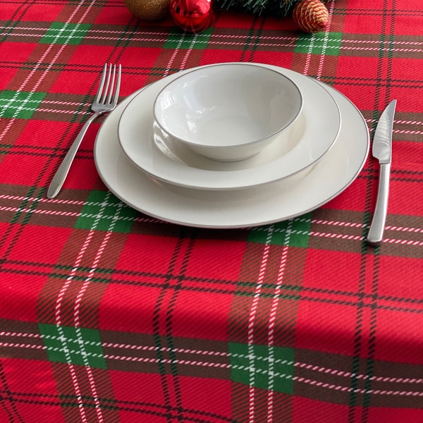 Plaid Tablecloth - Etsy