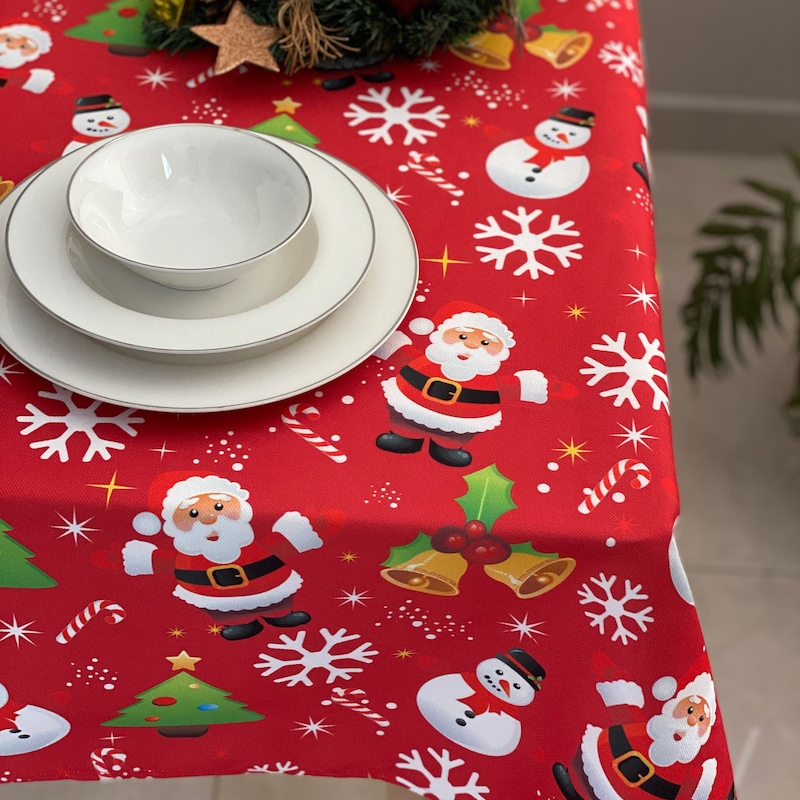 Christmas Tablecloth - Etsy