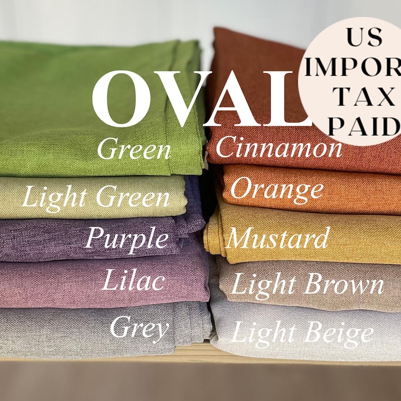 Linen Look Table Cloths - Etsy