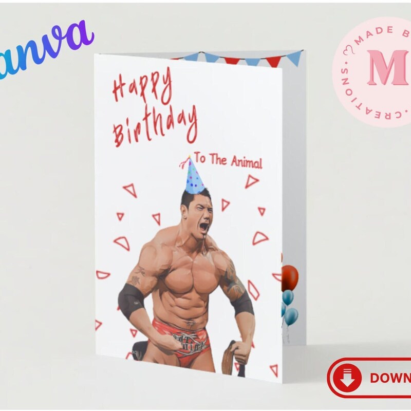 Wwe Birthday Invitations - Etsy