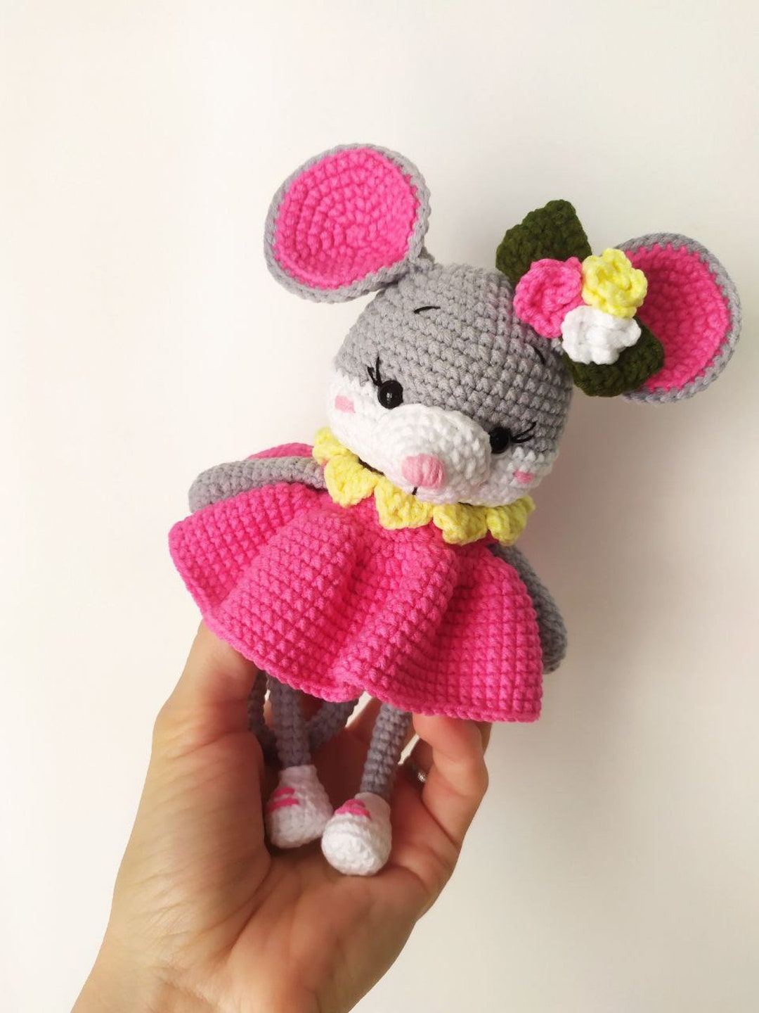 Mouse Crochet Pattern Amigurumi Mouse Pattern Handmade Toy Digital ...