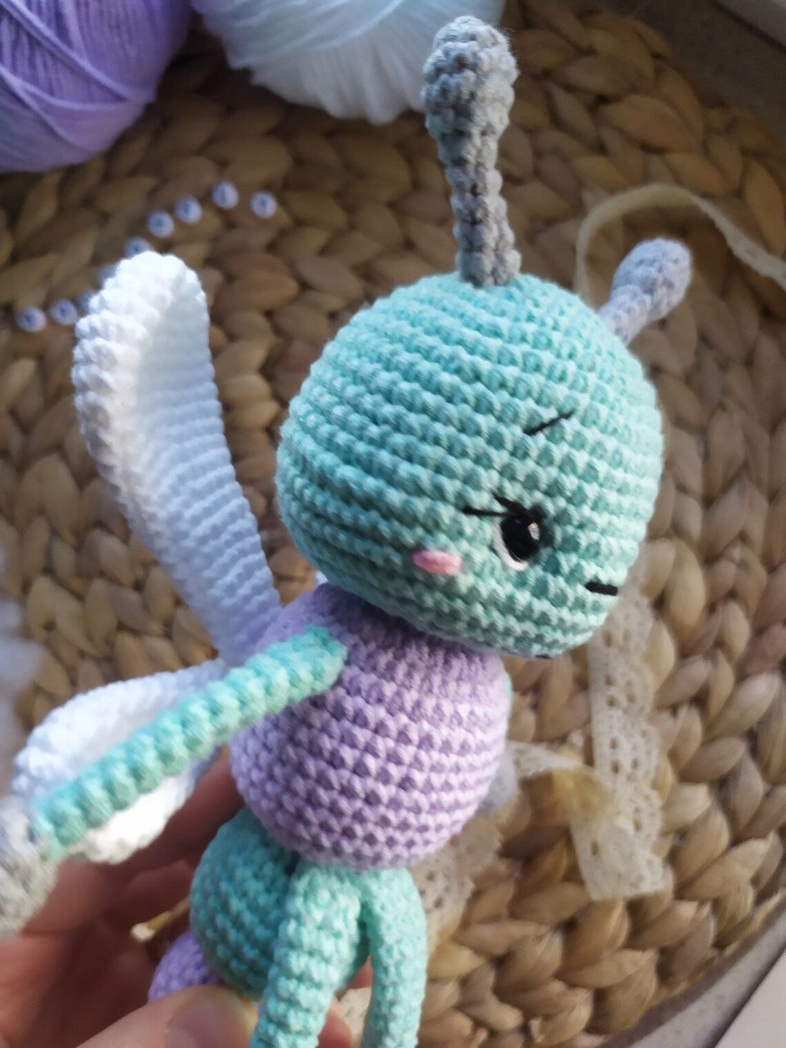 Dragonfly Crochet Pattern Amigurumi Dragonfly Pattern Handmade Toy ...