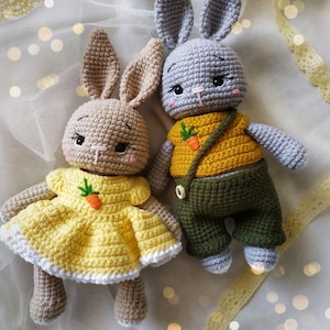 Crochet Pattern Rabbit Amigurumi, PDF Tutorial in English, Crochet ...