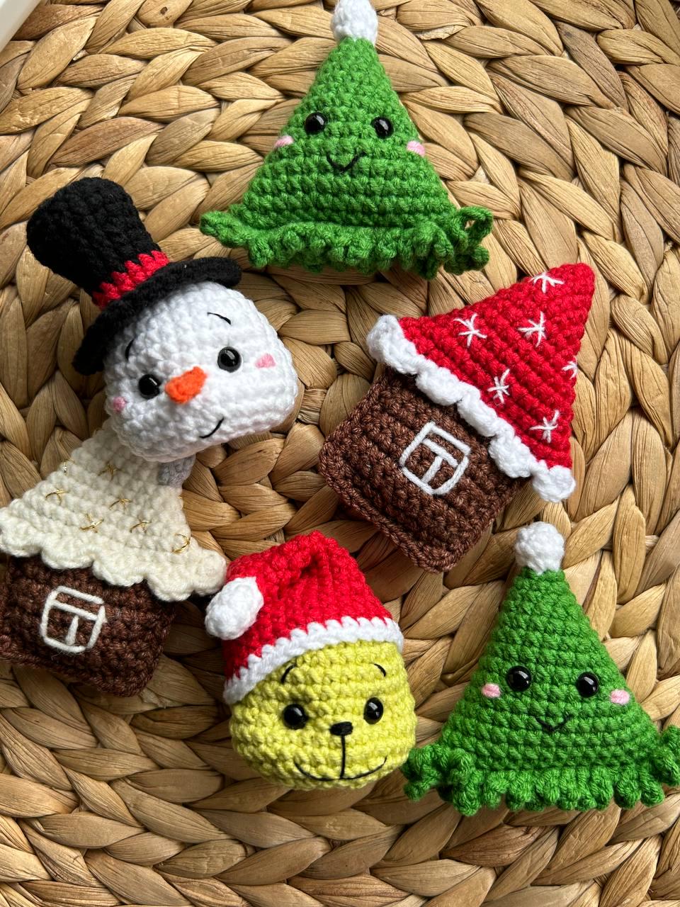 Crochet Christmas Keychain Pattern: Amigurumi Ornaments (PDF) - Etsy