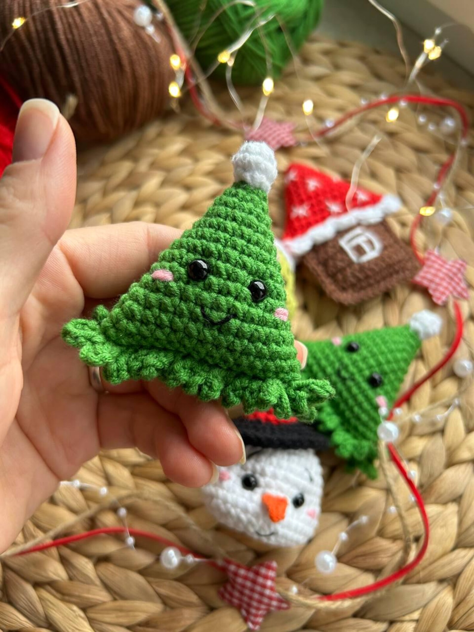 Crochet Christmas Keychain Pattern: Amigurumi Ornaments (PDF) - Etsy