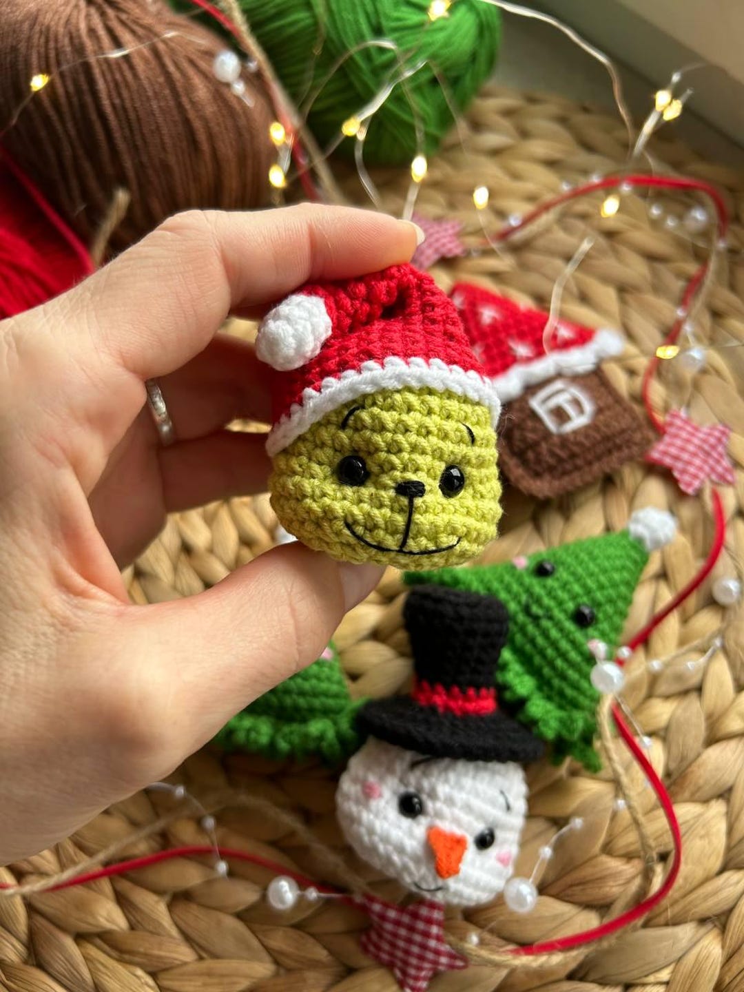 Crochet Christmas Keychain Pattern: Amigurumi Ornaments (PDF) - Etsy