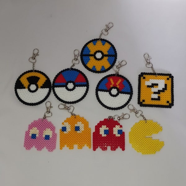 Perler Bead Keychain - Etsy