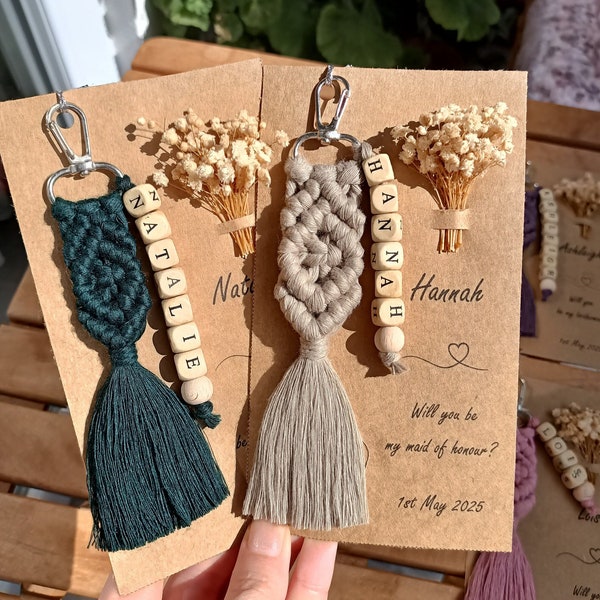 Macrame Keychain - Etsy