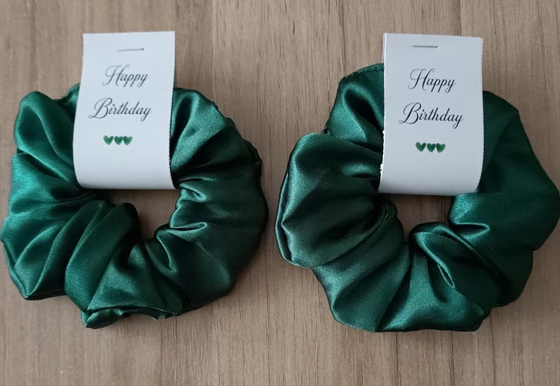 Personalized Satin Scrunchie– Bridesmaid & Bridal Shower Favors ...