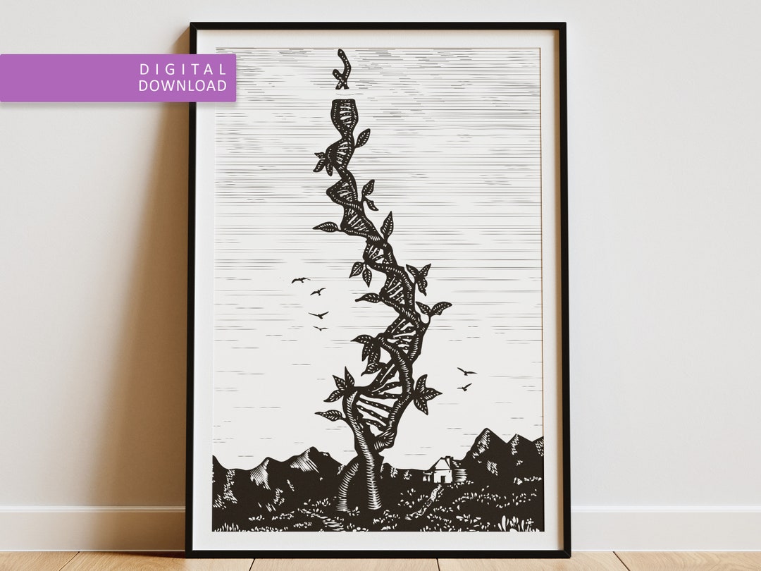 Between Earth and Sky, Digital Printable Art, Instant Download, DNA ...