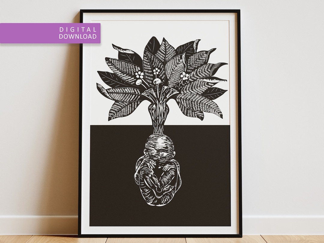 Mandrake Digital Instant Downloadable Art Print Mandragora Plant ...