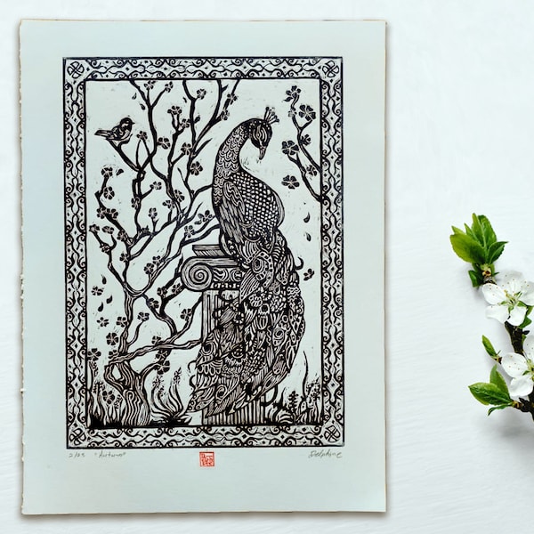Woodcut Art - Etsy