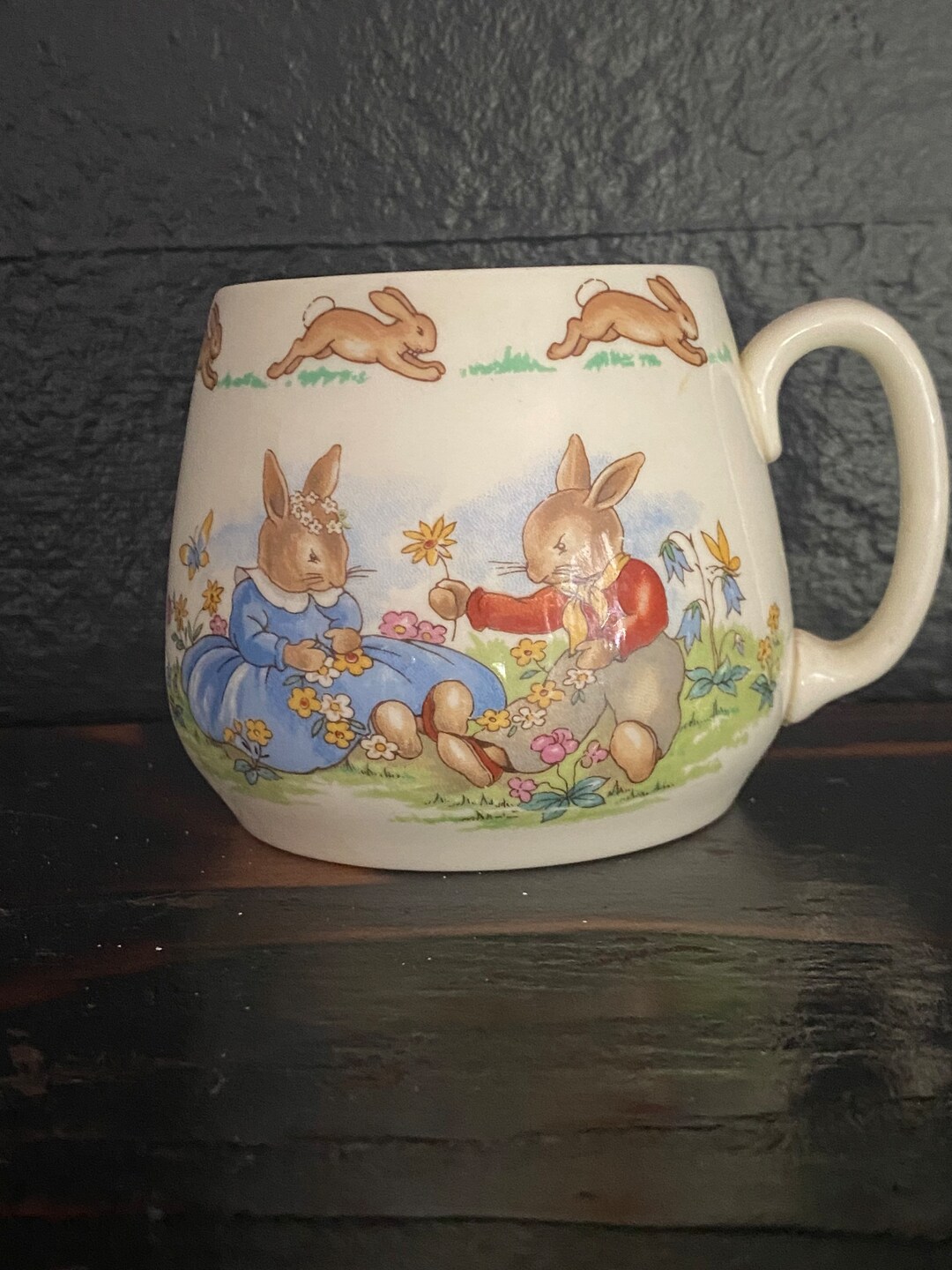 Vintage Royal Bunnykins Child's Tea Cup Mug Picnic - Etsy